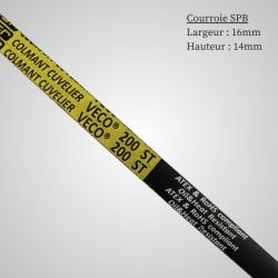 Courroie SPB 1800 16x14 - Vente en ligne de courroie trapézoïdale